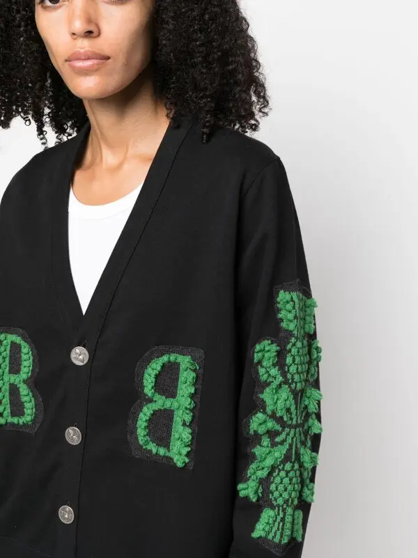 BARRIE B-logo Cardigan - Black