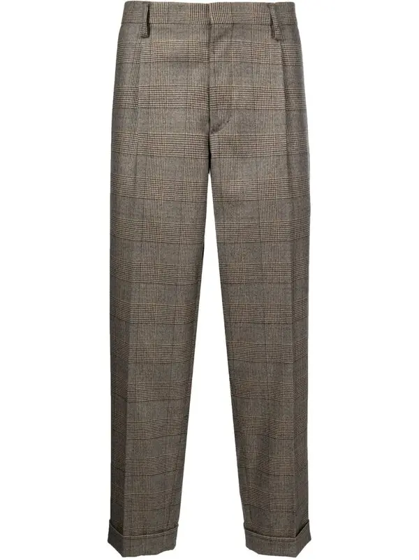 Kolor Plaid Tailored Trousers