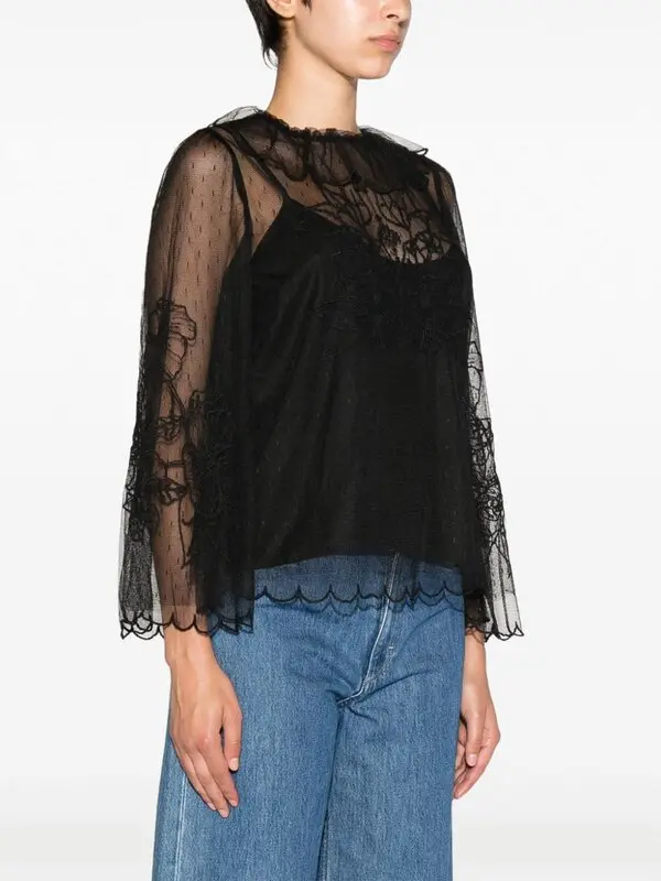 TWINSET Layered Lace Blouse