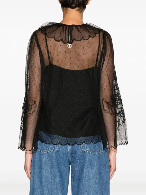 TWINSET Layered Lace Blouse
