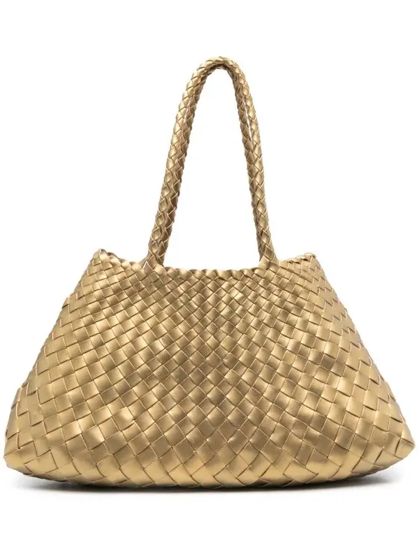 Dragon Diffusion Santa Croce Leather Tote Bag - Gold