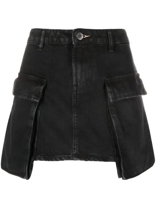3x1 Celine Denim Cargo Skirt