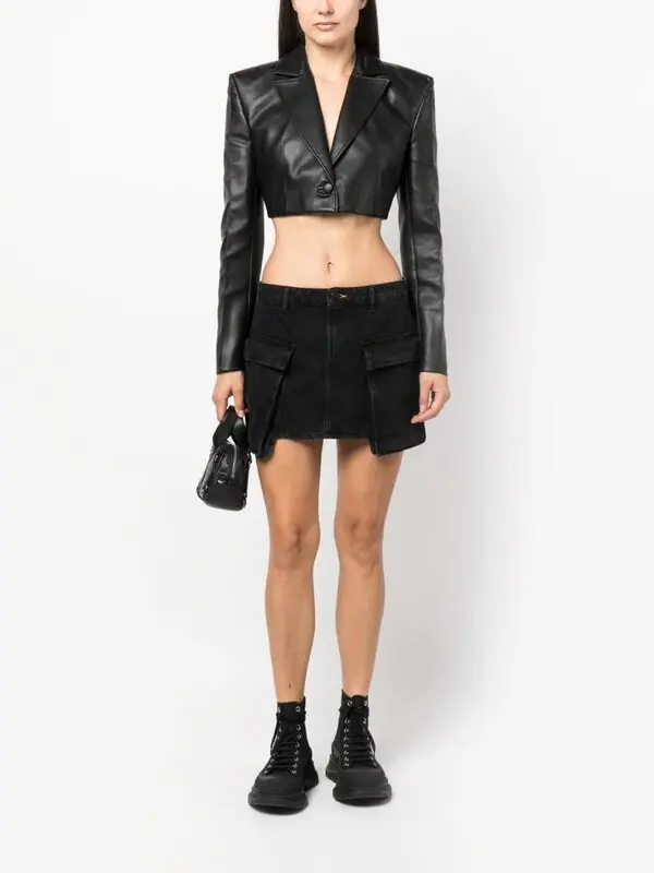 3x1 Celine Denim Cargo Skirt
