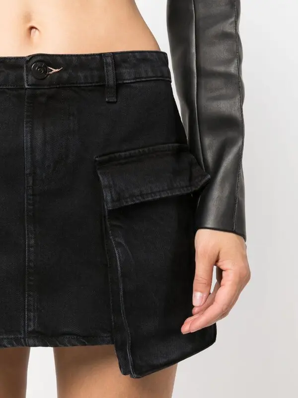 3x1 Celine Denim Cargo Skirt