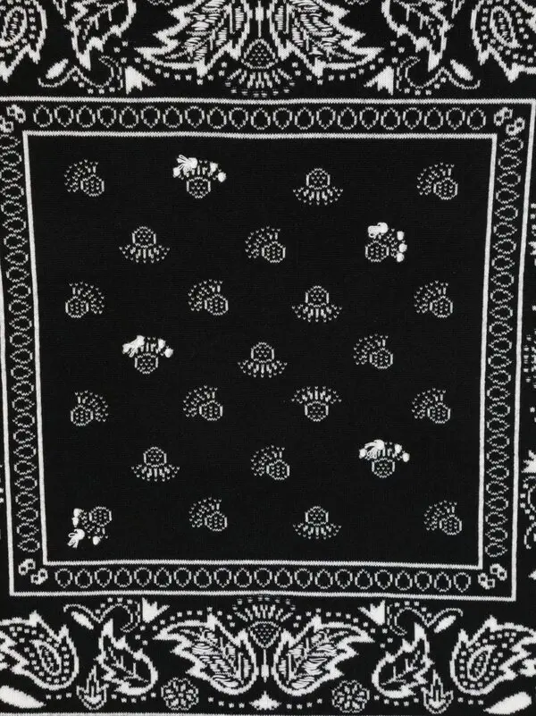 BARRIE Bandana-print Scarf - Black