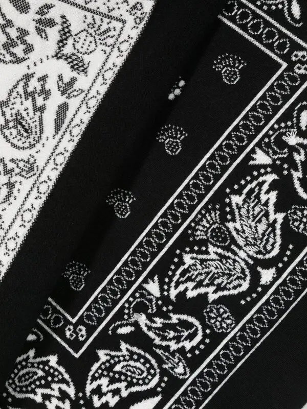 BARRIE Bandana-print Scarf - Black