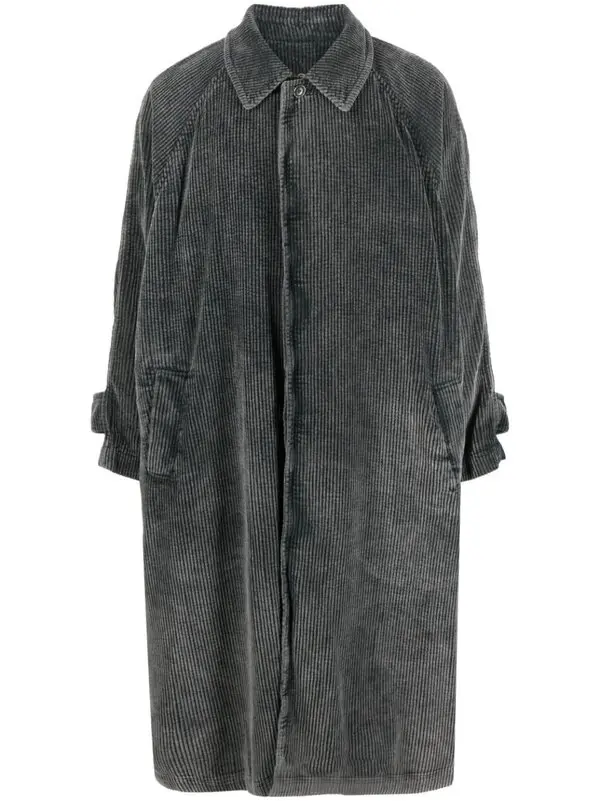 UMA WANG Corduroy Cotton Trench Coat
