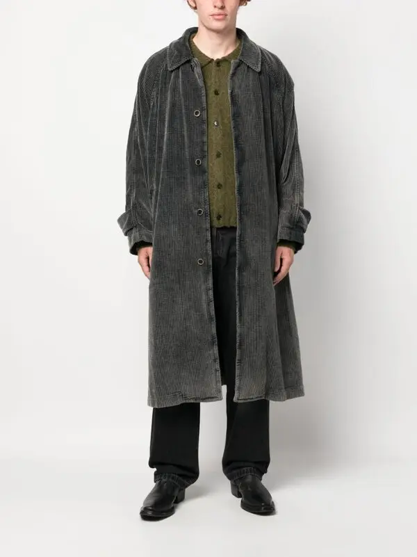 UMA WANG Corduroy Cotton Trench Coat