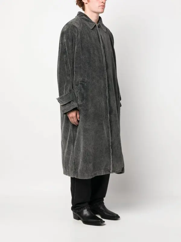 UMA WANG Corduroy Cotton Trench Coat