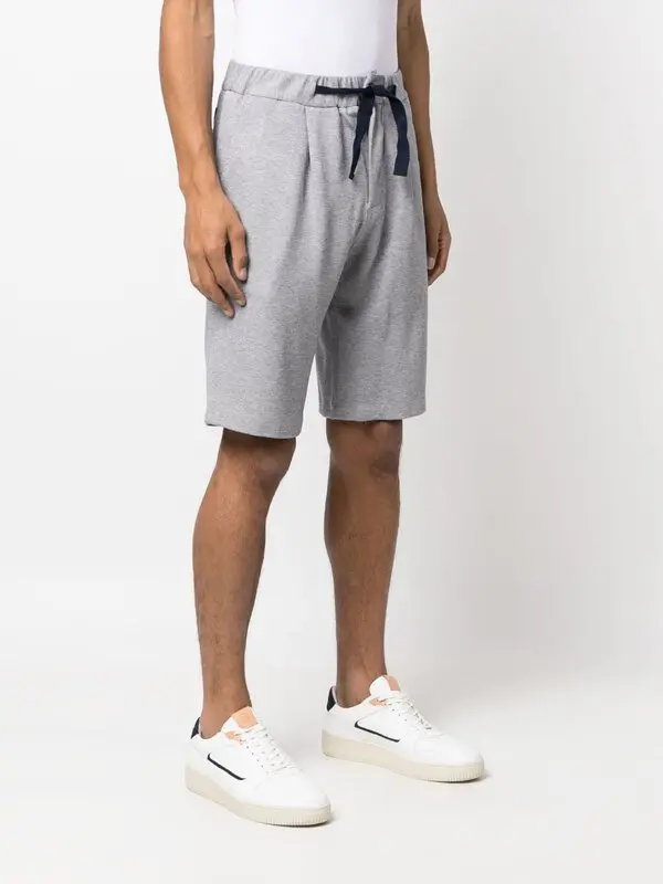 Paul & Shark Mélange-effect Drawstring-waist Shorts
