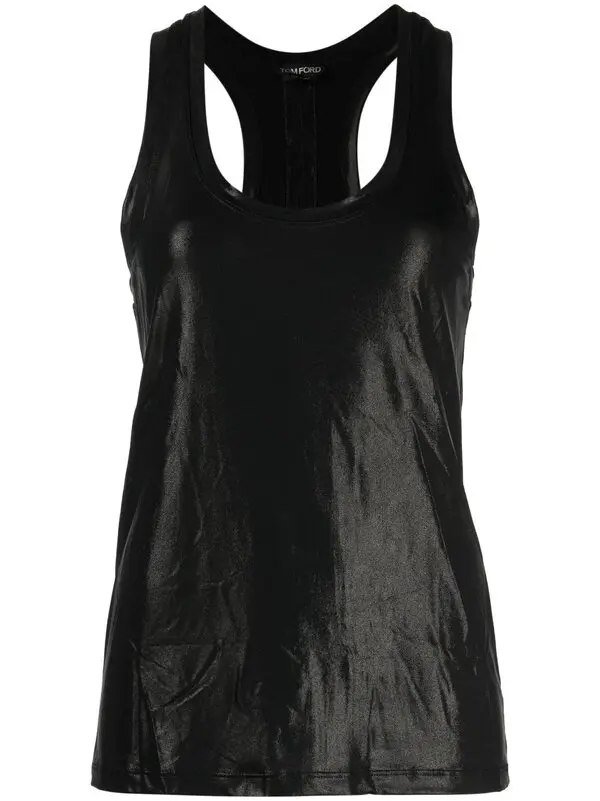 TOM FORD Laminated Tank Top - Black