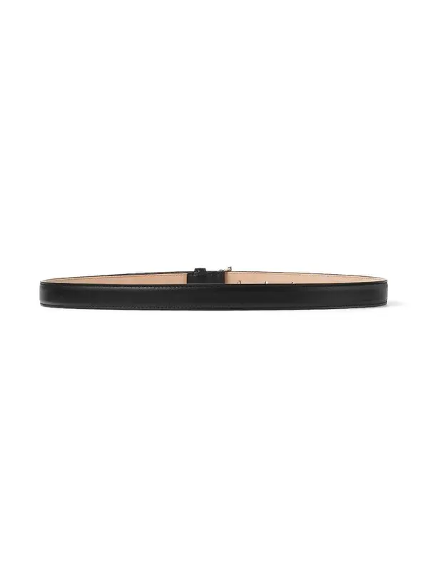 JIMMY CHOO Mini Helina Logo-buckle Belt - Black