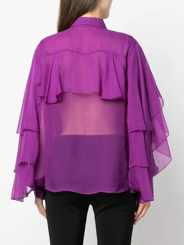 Roberto Cavalli Layered Draped Shirt