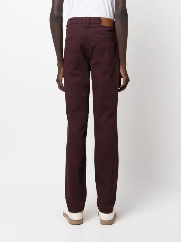 Brunello Cucinelli Mid-rise Straight-leg Jeans - Red