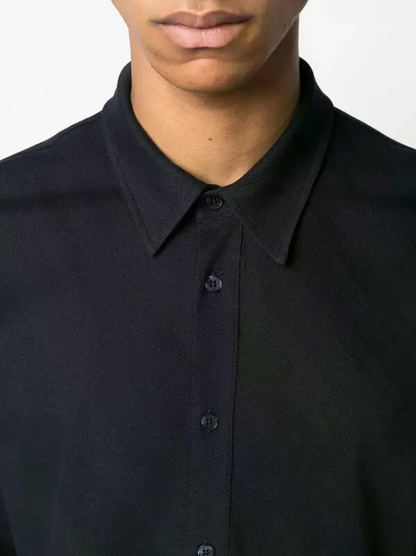 Orlebar Brown Giles Piqué Cotton Shirt - Blue