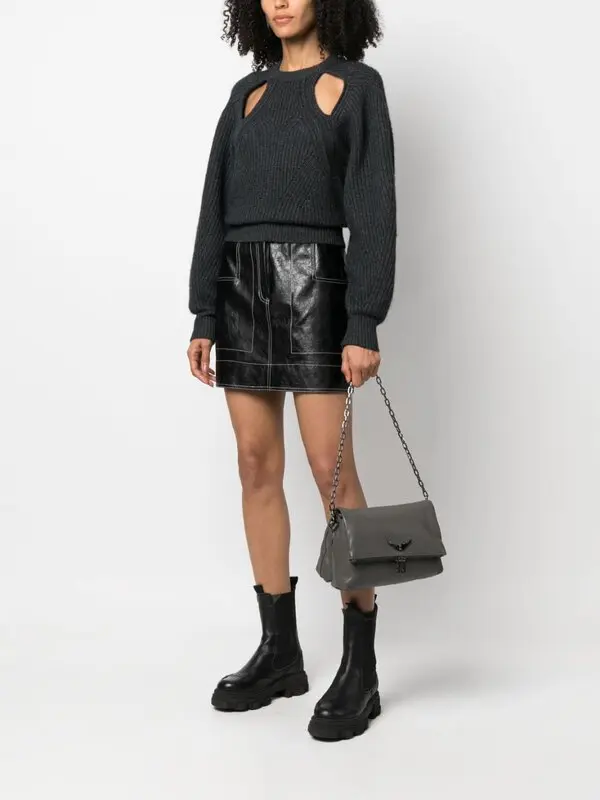 Zadig&Voltaire Rocky Grained Shoulder Bag