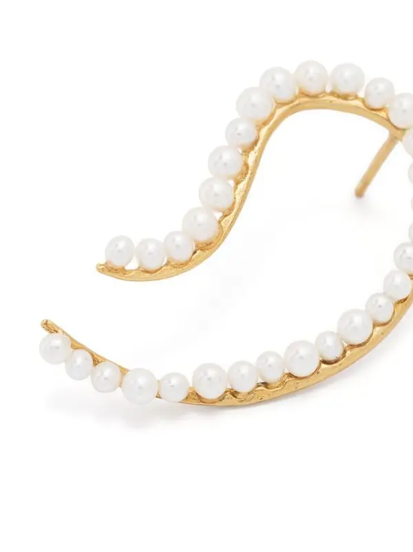 BEATRIZ PALACIOS Bandage Pearl-embellished Single Earring