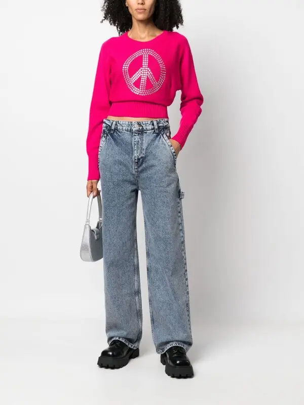 Moschino High-rise Straight-leg Jeans