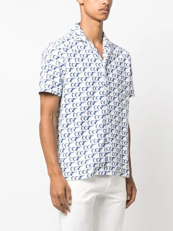Orlebar Brown Howell James Bond-print Shirt - White