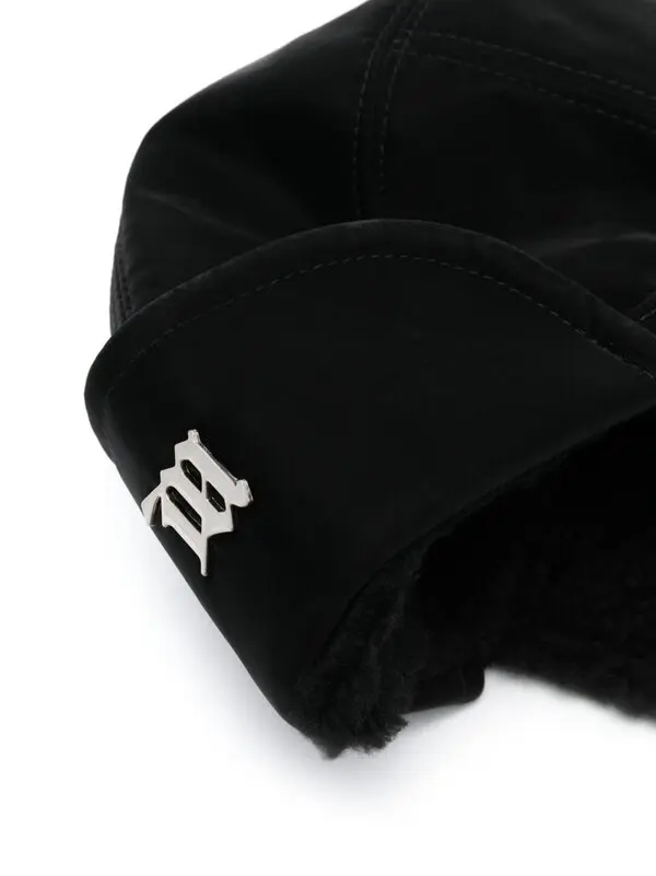 MISBHV Aviator Beanie Hat Size S Black Misbhv Logo-Embroidered Aviator Hat In Black - 17% Off  main image 2