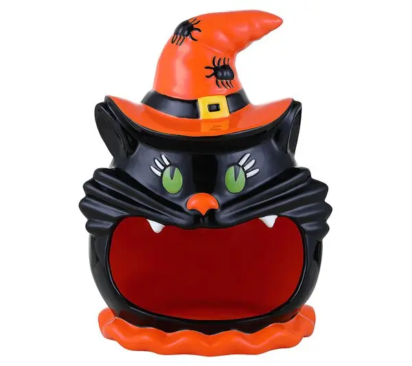 MR. HALLOWEEN Motion Activated Ceramic Candy Bo Wl - One-color