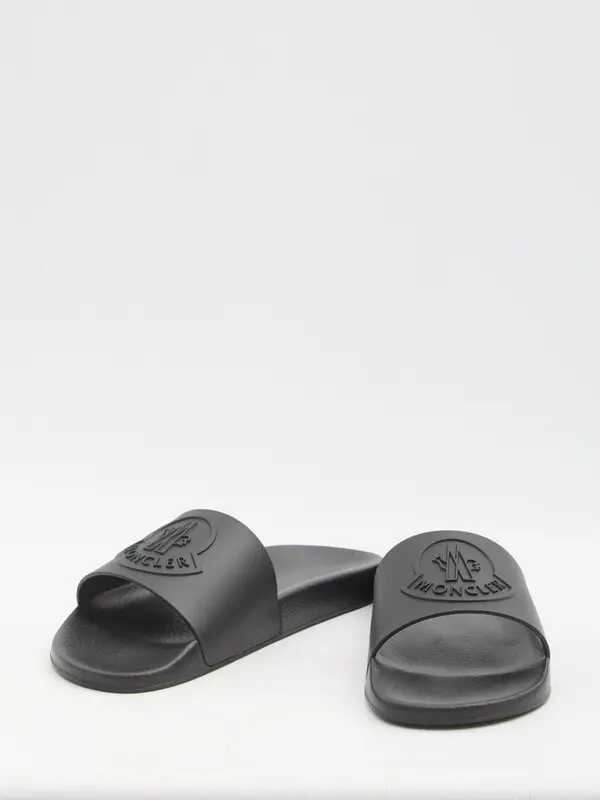 Moncler Basile Slides In Black - 37% Off | Editorialist display picture 3