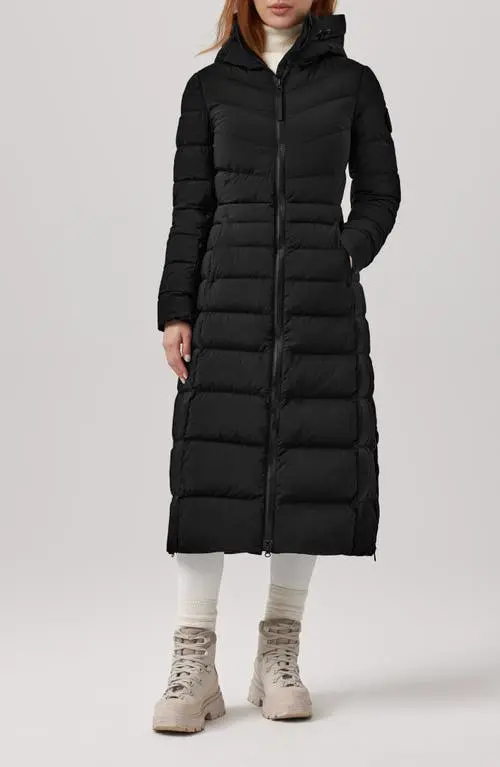 Canada Goose Clair Long Down Puffer Coat - Black - Noir