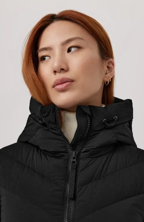 Canada Goose Clair Long Down Puffer Coat - Black - Noir