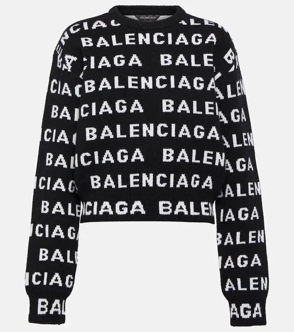 Balenciaga Logo Wool Sweater