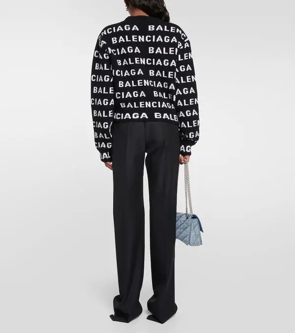 Balenciaga Logo Wool Sweater
