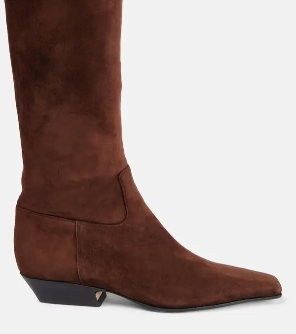 Khaite Suede Knee-high Boots - Brown