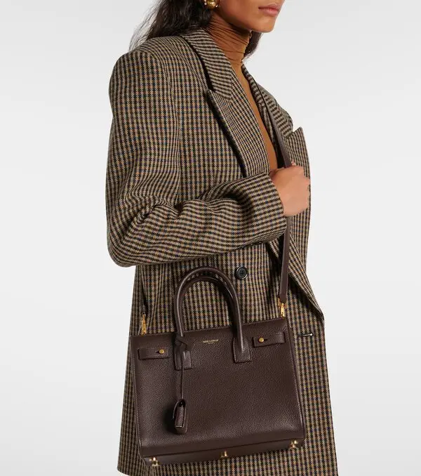 Saint Laurent Sac De Jour Baby Leather Tote Bag - Brown