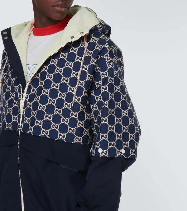 Gucci Gg Convertible Jacket - Blue | Editorialist