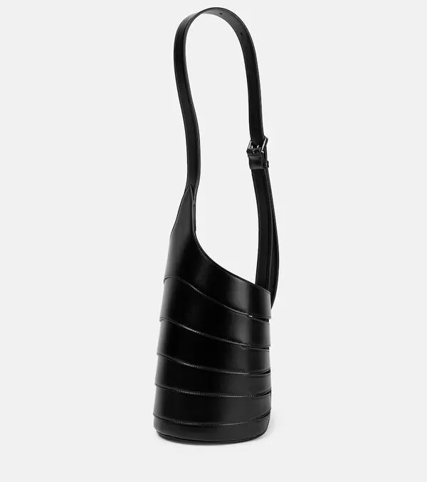 Alaïa Babel Small Leather Shoulder Bag - Black