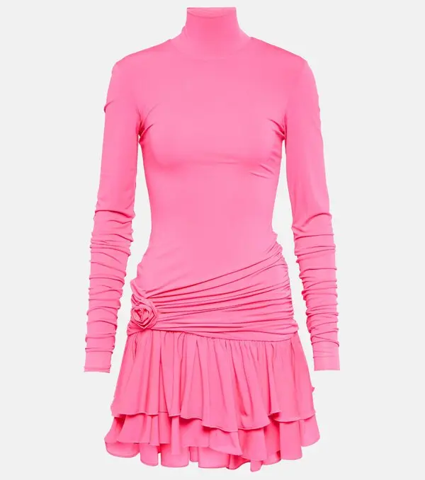 Blumarine Floral-appliqué Minidress