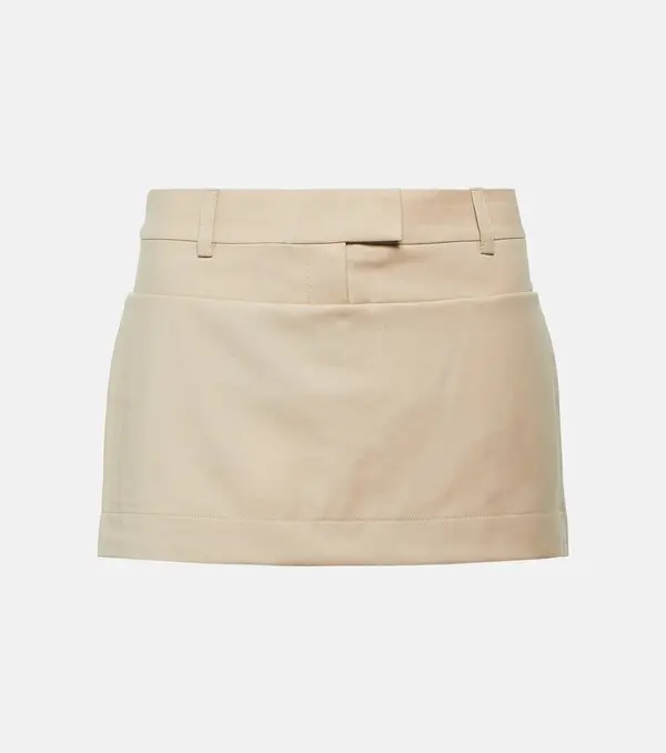 AYA MUSE Lacun Wool Miniskirt - Beige