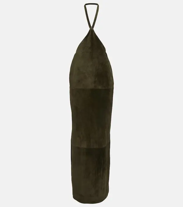 Alaïa Suede Maxi Skirt