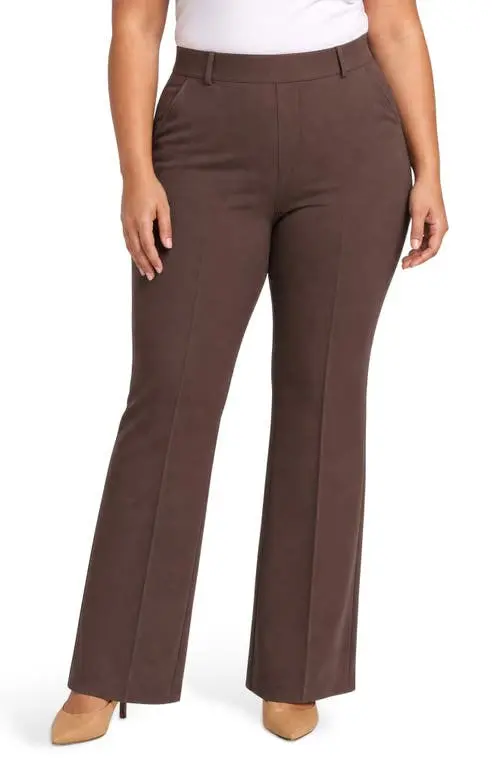 NYDJ Sculpt-her™ Pull-on Flare Ponte Pants - Coffee Bean