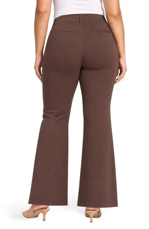 NYDJ Sculpt-her™ Pull-on Flare Ponte Pants - Coffee Bean