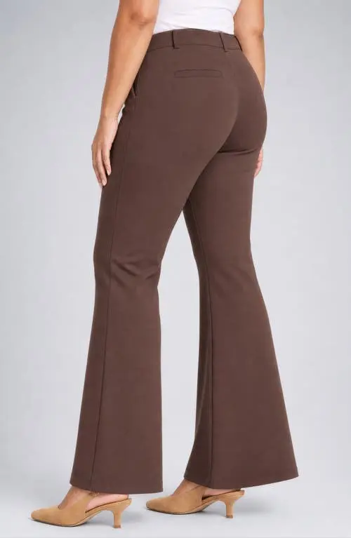 NYDJ Sculpt-her™ Pull-on Flare Ponte Pants - Coffee Bean