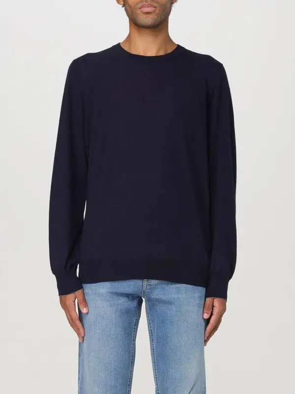 Brunello Cucinelli Virgin Wool And Cashmere Pullover - Navy