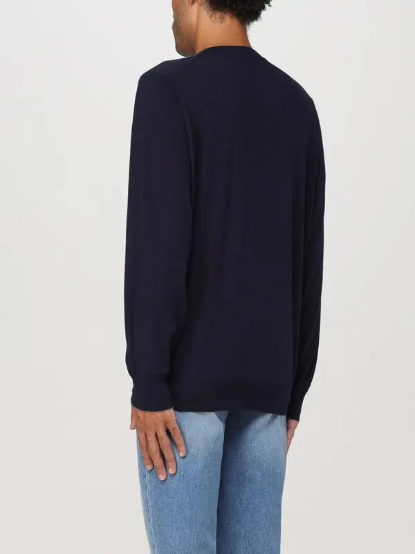 Brunello Cucinelli Virgin Wool And Cashmere Pullover - Navy