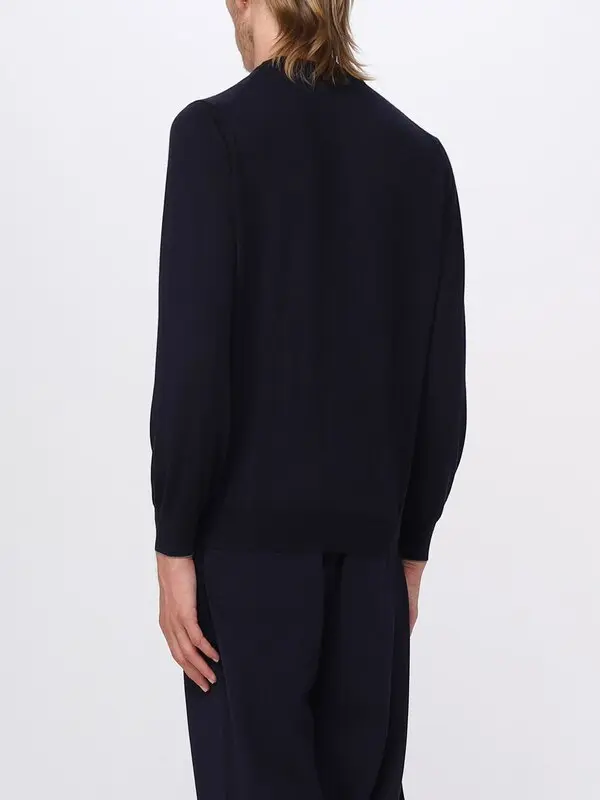 Brunello Cucinelli Virgin Wool And Cashmere Pullover - Navy