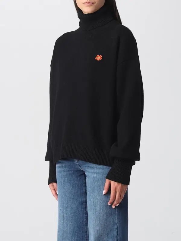 Kenzo Boke Flower Crest Sweater In Wool