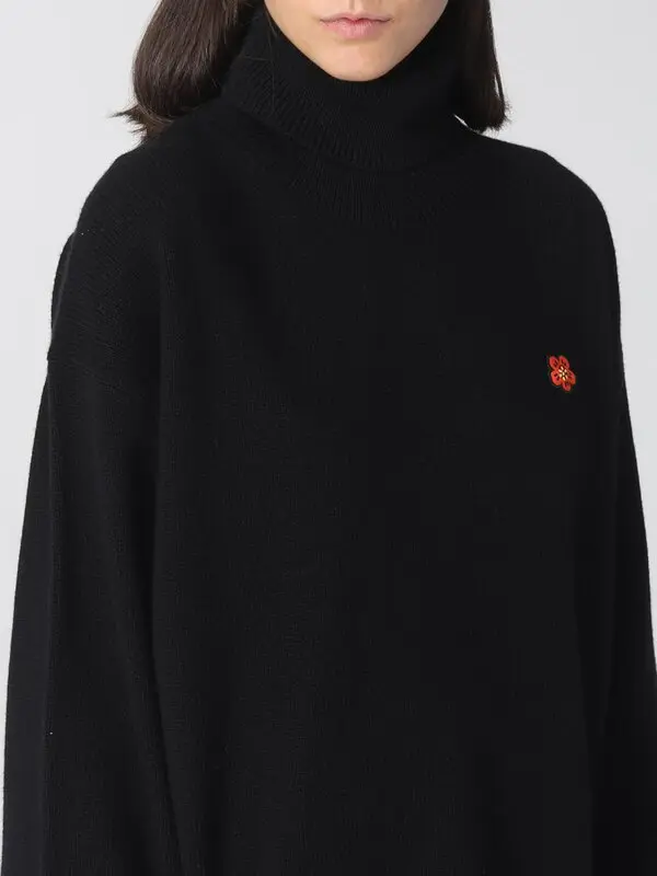 Kenzo Boke Flower Crest Sweater In Wool