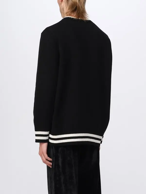 Alexander McQueen Wool And Cashmere Blend Sweater With Skull Inlay
