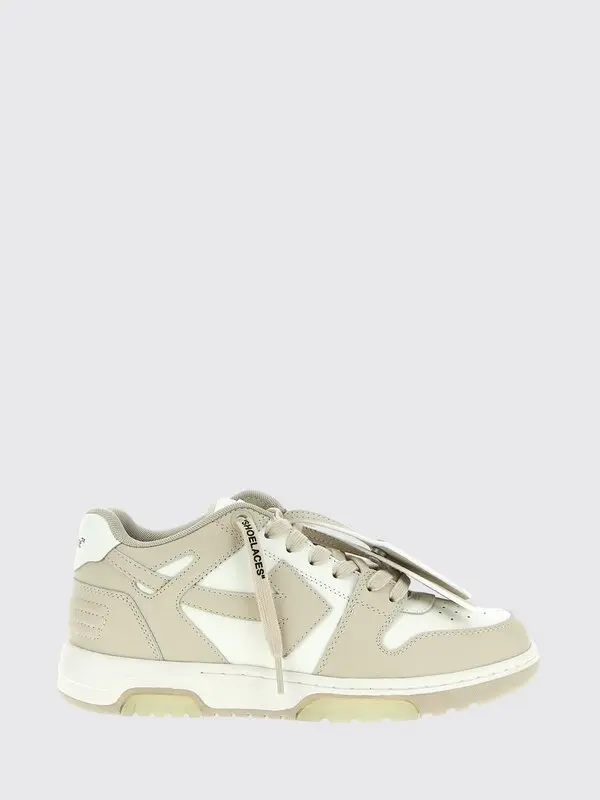 Off-White Lace-up Sneakers - Beige