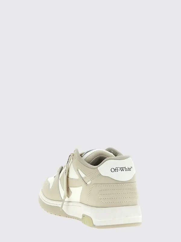 Off-White Lace-up Sneakers - Beige