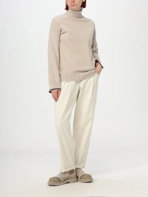 Brunello Cucinelli Cashmere Turtleneck Sweater - Beige