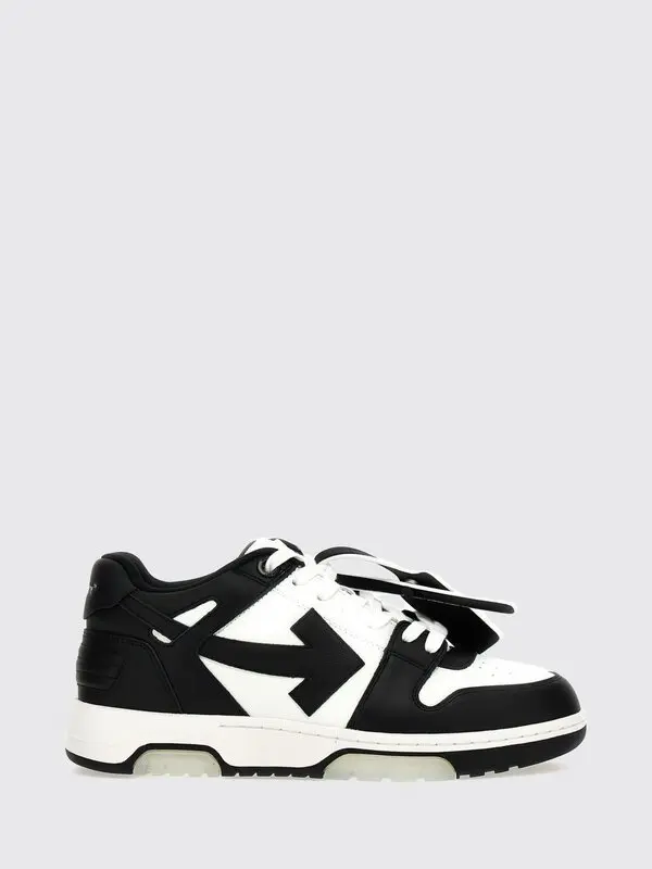 Off-White Leather Sneakers - Black